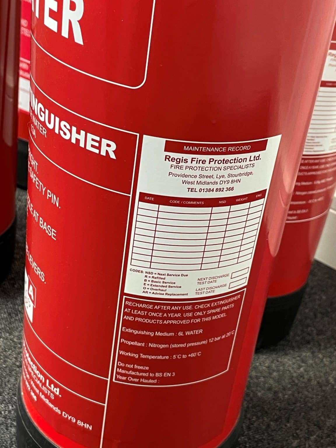Fire Extinguishers Services / Installations - Regis Fire Protection